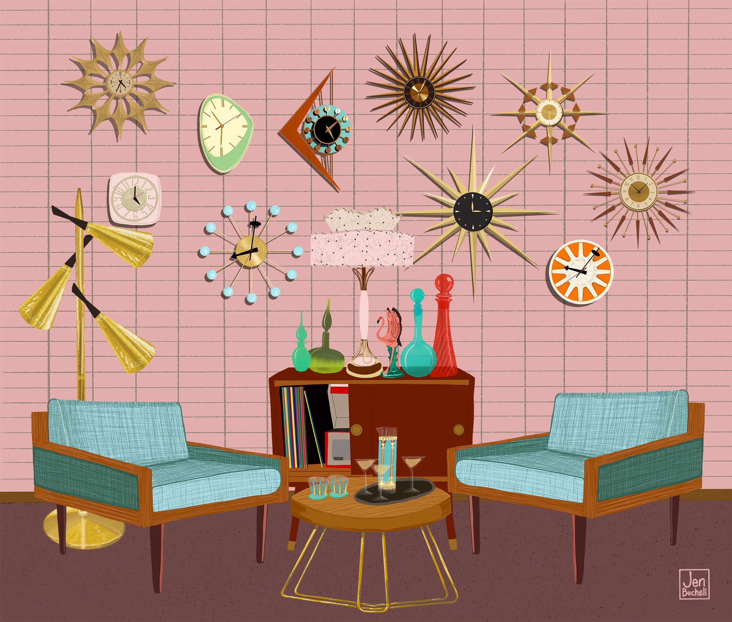 Time-Traveling Through Mid Century Modern Art: Stickers, Prints, and M ...