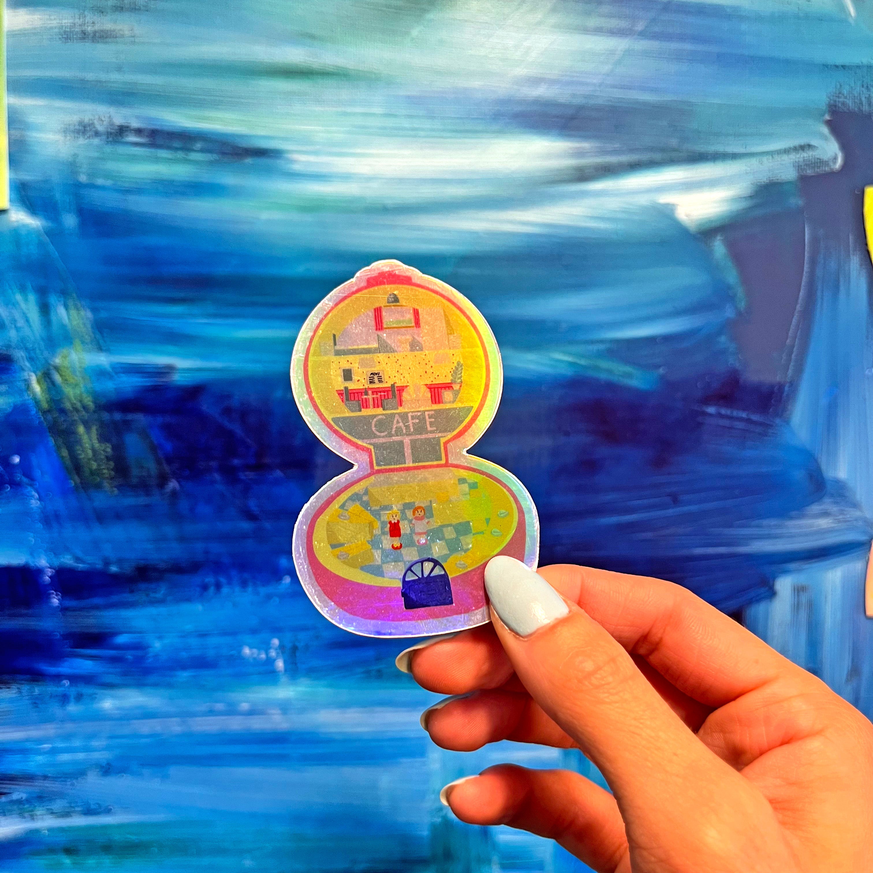 Polly Pocket Holographic Vinyl Sticker – Amaya Jade and Co