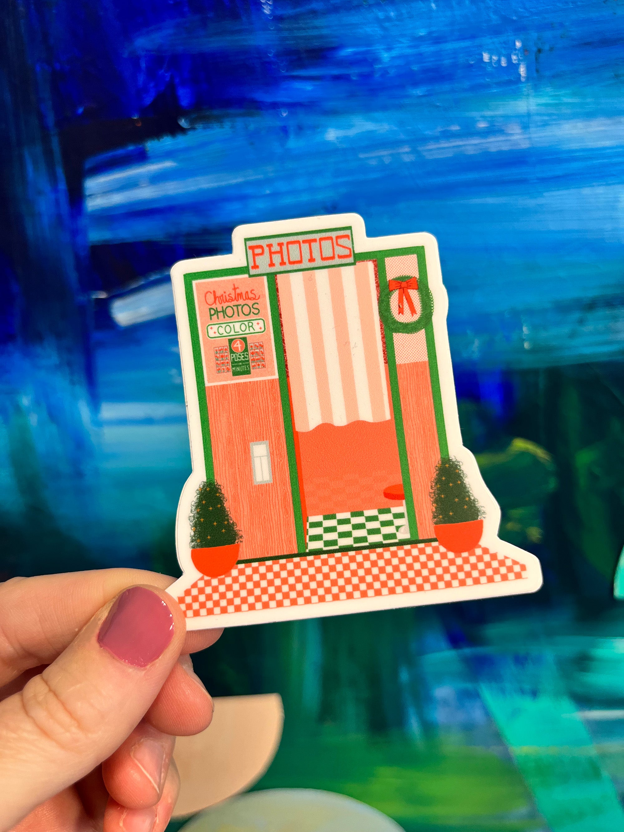 Mod Christmas Photo Booth Vinyl Sticker – Amaya Jade and Co