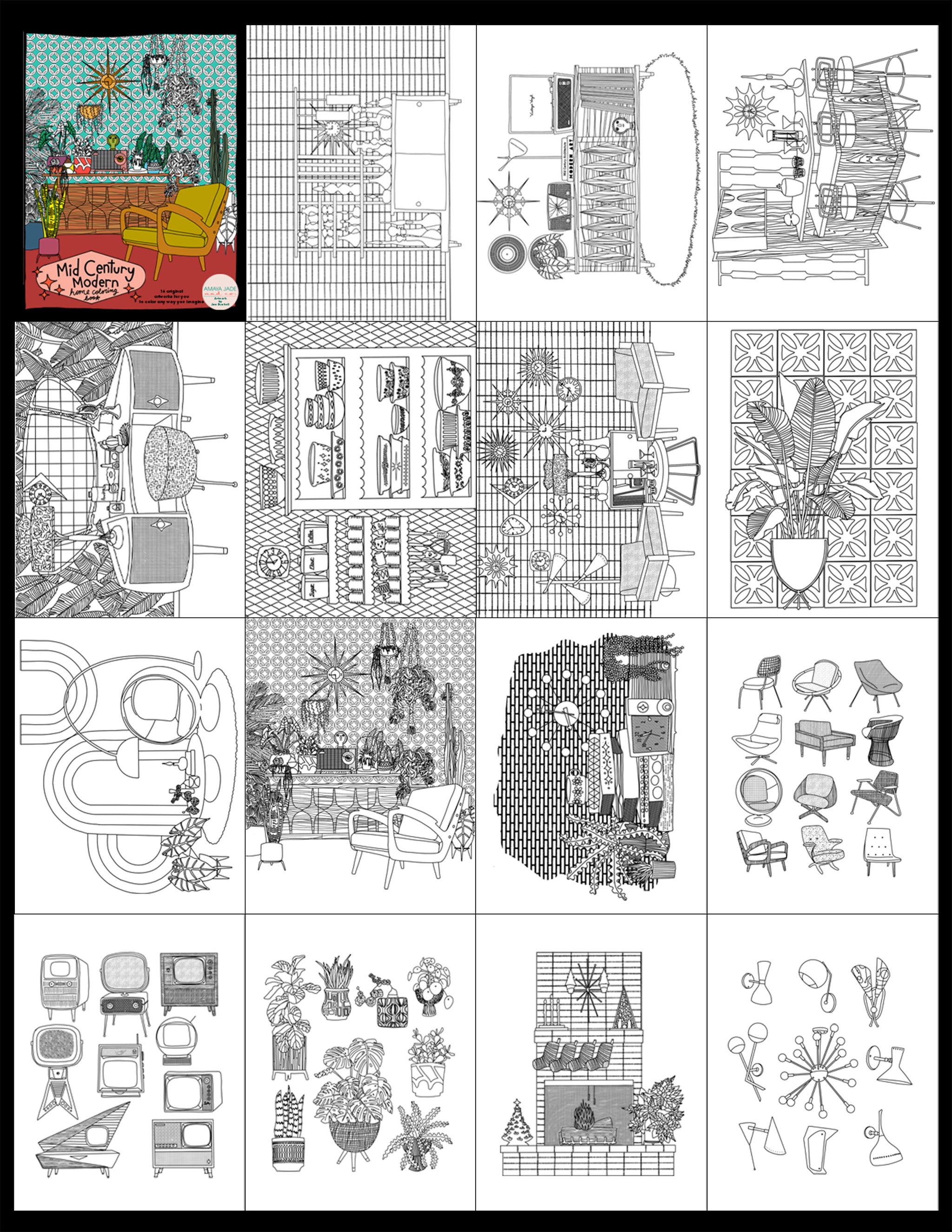 modern coloring book