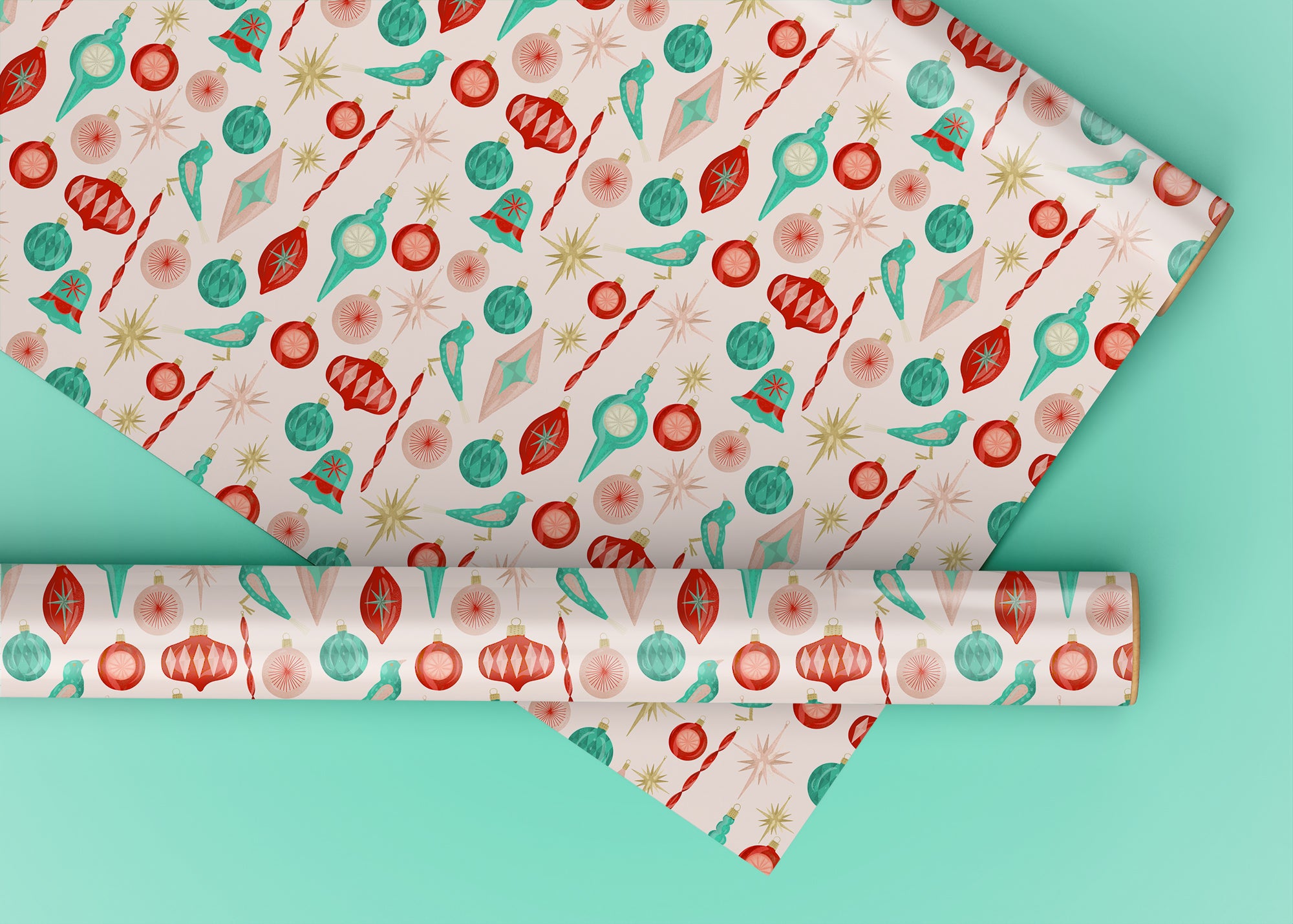 Shiny Ornaments Specialty Art Wrapping Paper One of a Kind – Amaya Jade ...